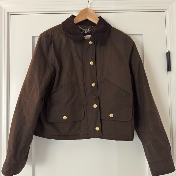 J. Crew | Jackets & Coats | J Crew Short Barn Jacket In English Ripstop ...